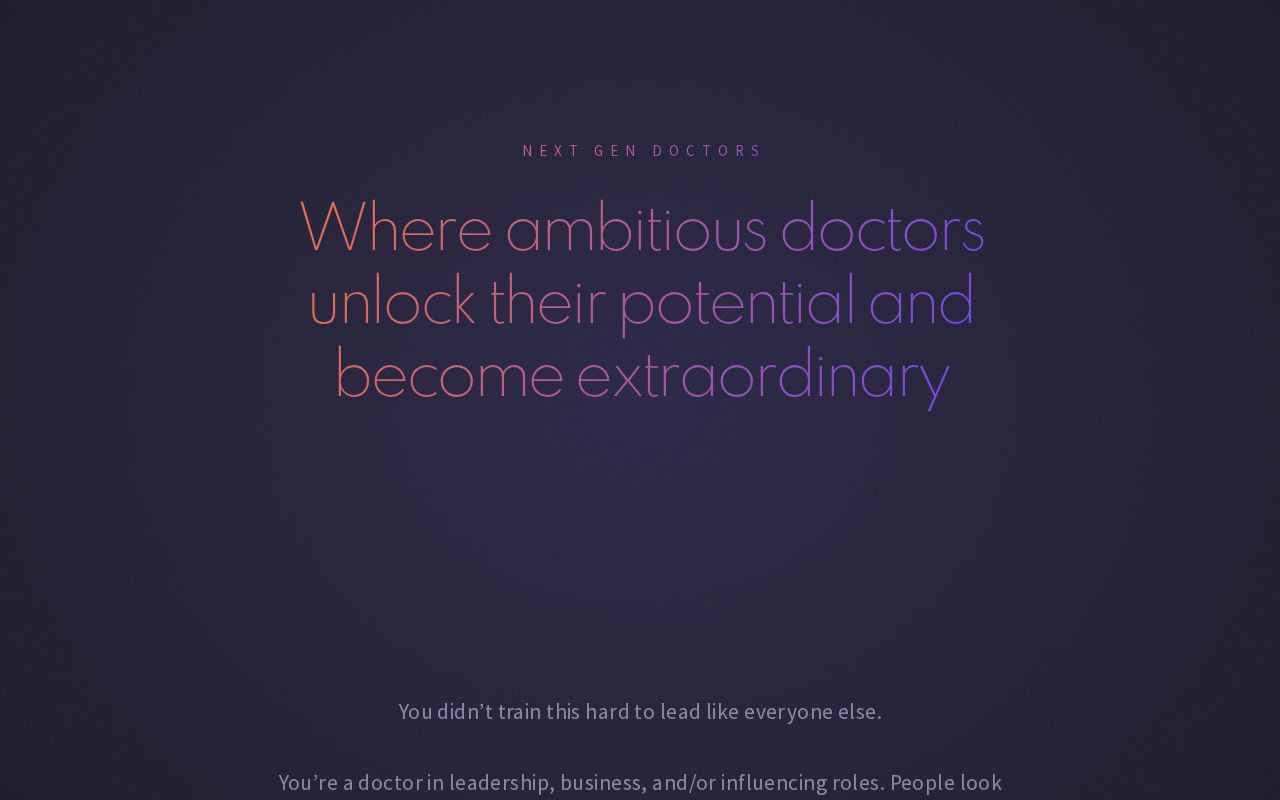 Next Gen Doctors